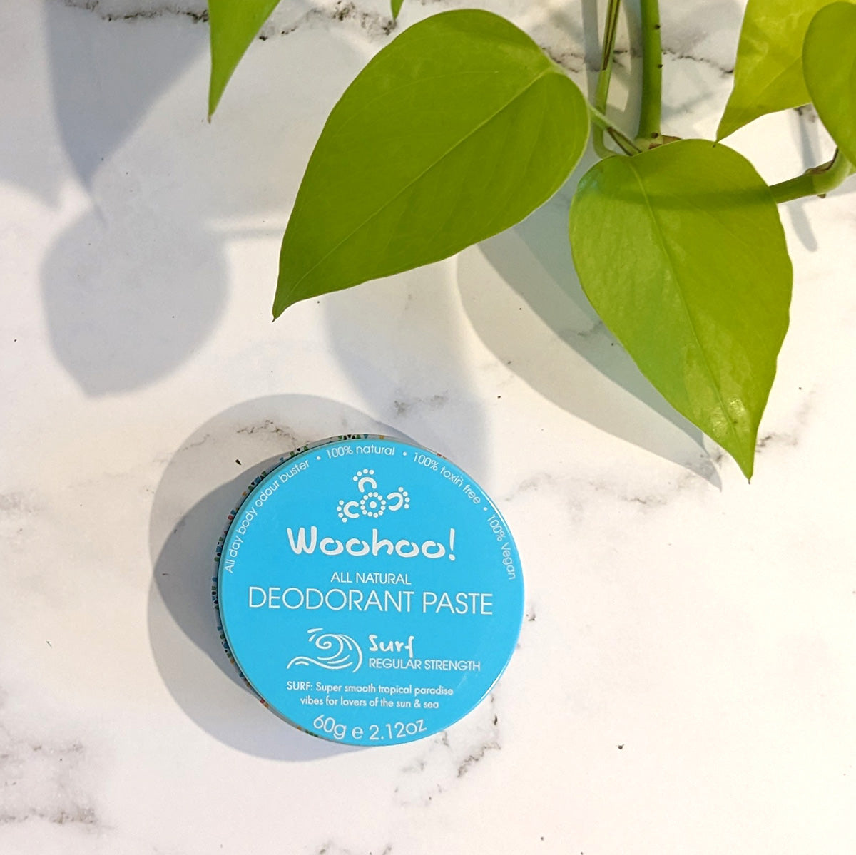 Surf Deodorant Paste Regular Strength from Woohoo Body | Cow & Coconut