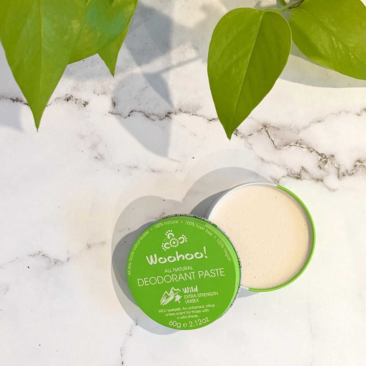 Wild Deodorant Paste Extra Strength Unisex from Woohoo Body | Cow & Coconut